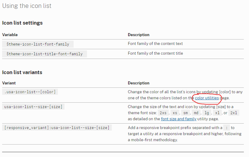 Links in component settings tables broken. · Issue #1209 · uswds/uswds-site · GitHub