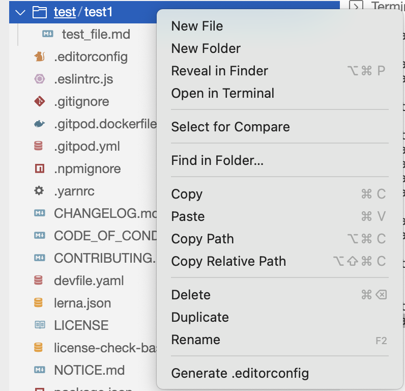 If the parent folder has only one child folder, the context menu of the ...