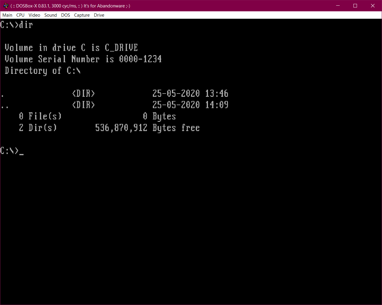 freesizecap = true gives 0 Bytes free. MOUNT -freesize is specified ...