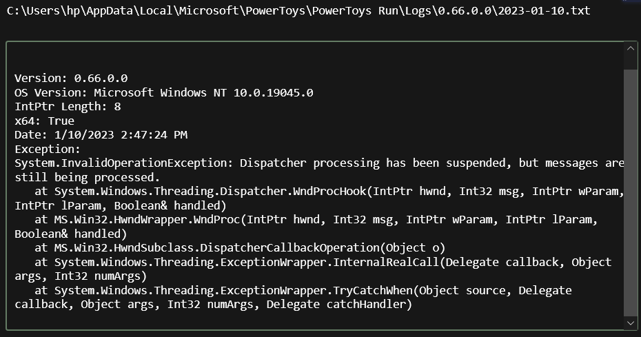 Something Went Wrong While Scrolling The List In Powertoys Run · Issue 23246 · Microsoft 