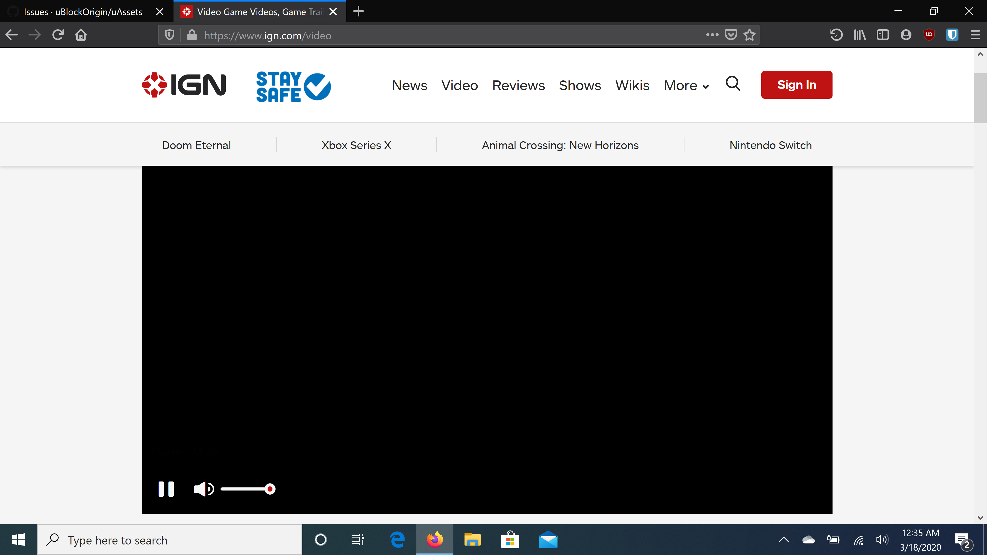 ign.com video playback issue · Issue #7113 · uBlockOrigin/uAssets · GitHub