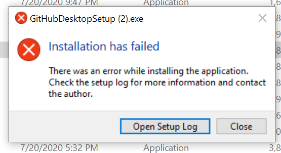 Encountering a problem while installing github desktop · Issue #10238 ...