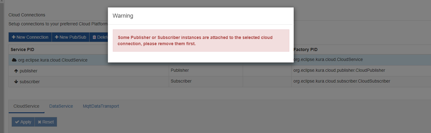 Missing "Close" button on modal warning dialog · Issue #3013 · eclipse-kura/kura · GitHub