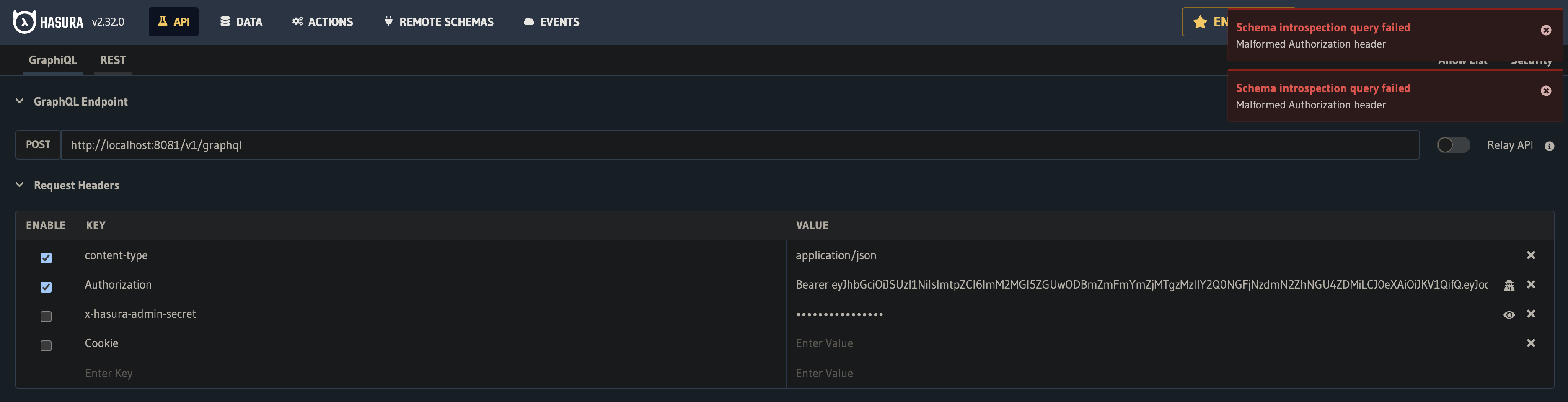 error hasura v.2.32.0 · Issue #9855 · hasura/graphql-engine · GitHub