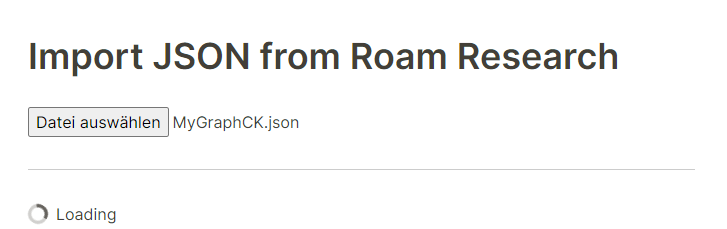 Importing Roam Json file is never finished · Issue #3064 · logseq/logseq · GitHub