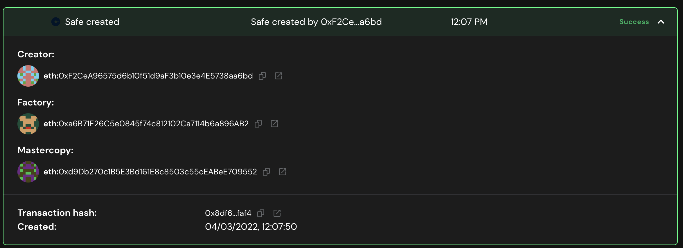 Known addresses info lost on safe creation tx · Issue #1347 · safe ...