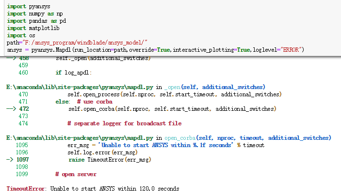 Pyansys Mapdl Timeout It There Any New Feature Cause This Problem · Issue 170 · Ansys Pymapdl