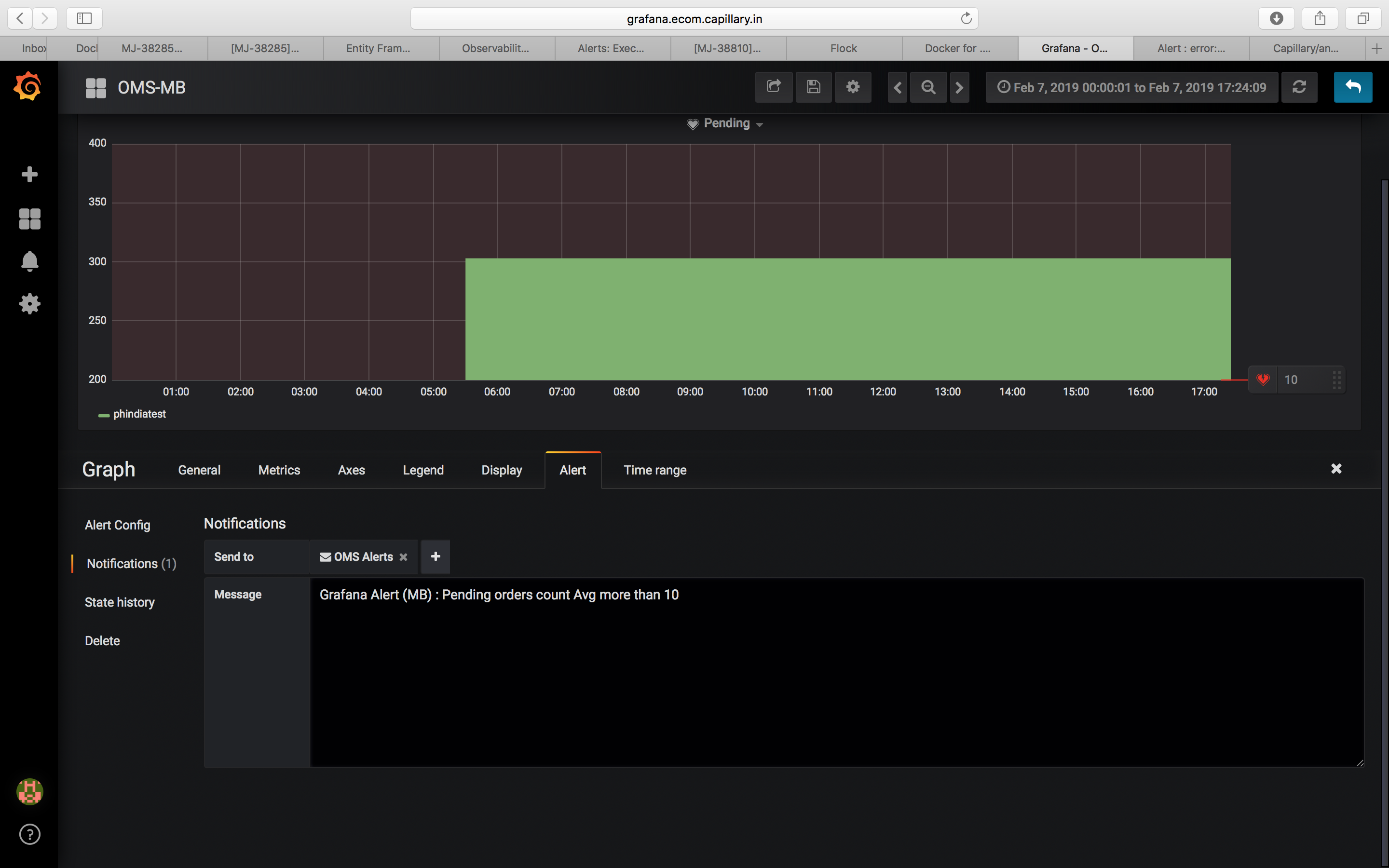 Alert : error:"tsdb.HandleRequest() response error &{error parsing interval $time A 0xc4213186d0 ...