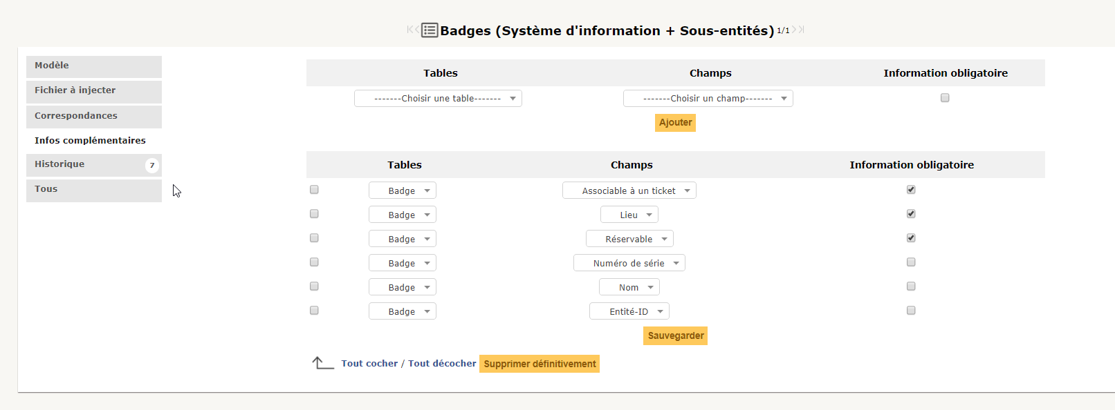 Bug avec Numéro de série des badges / Lieu des badges / Sous-Entités · Issue #194 · pluginsGLPI ...