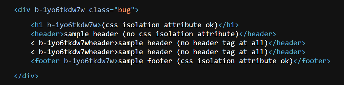 Header Not Working In Css Isolation · Issue 9034 · Dotnetrazor · Github 