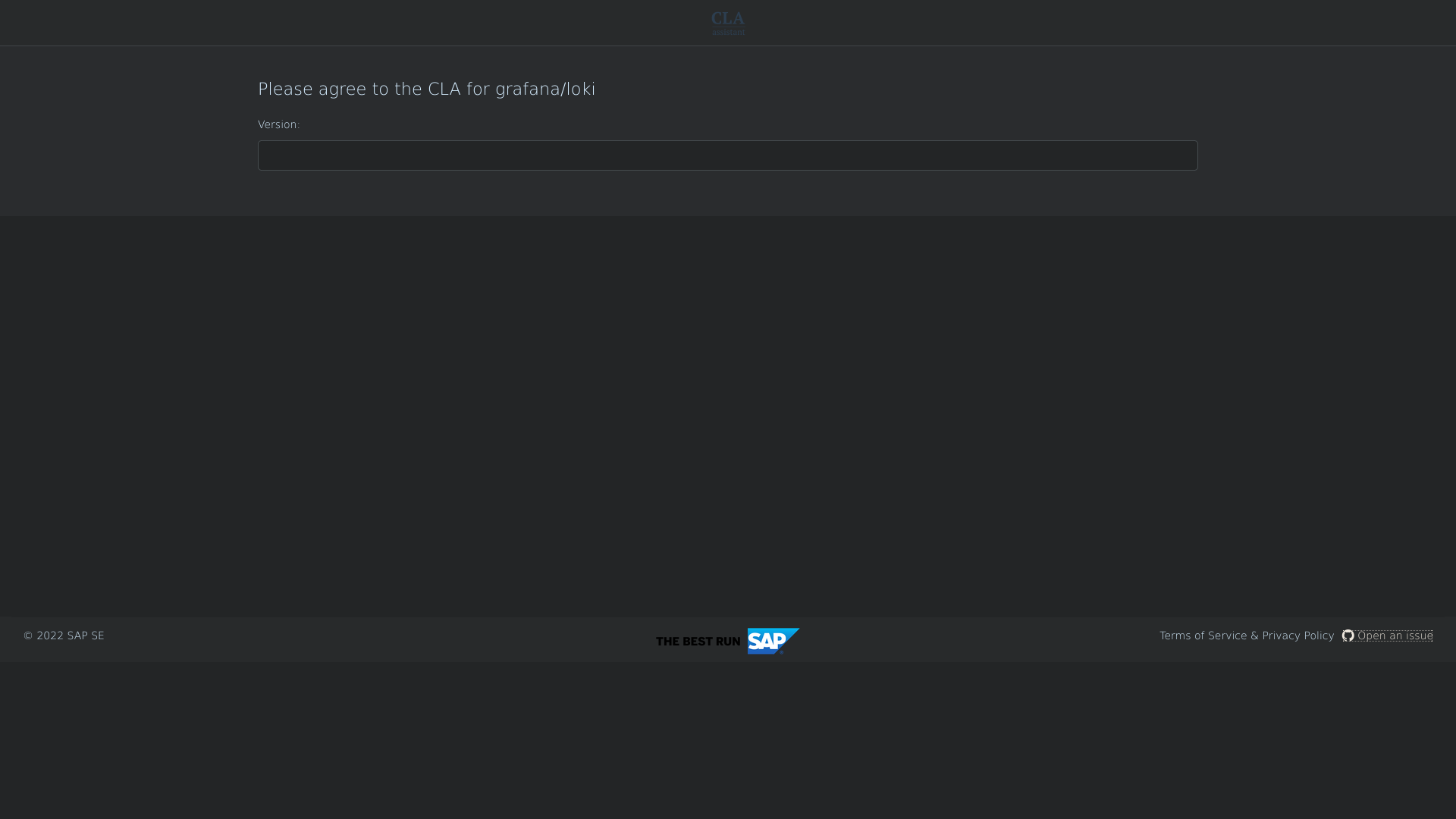 Contributor License Agreement Page broken · Issue #47089 · grafana/grafana · GitHub