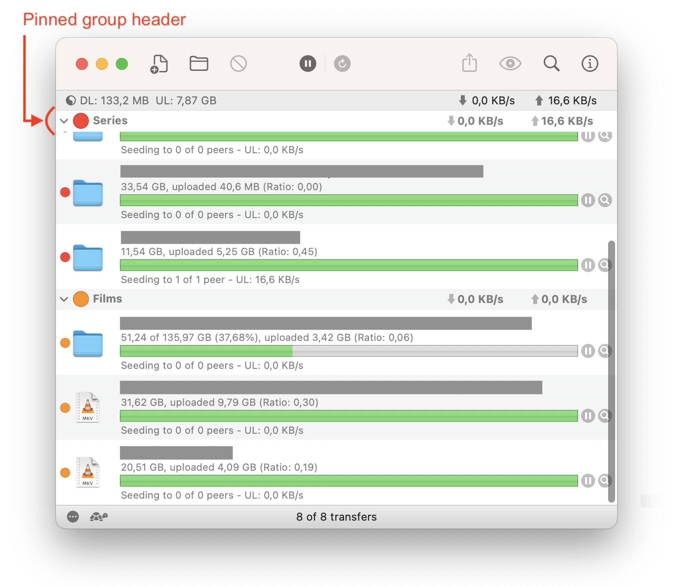 Pin group name on scroll · Issue #4950 · transmission/transmission · GitHub