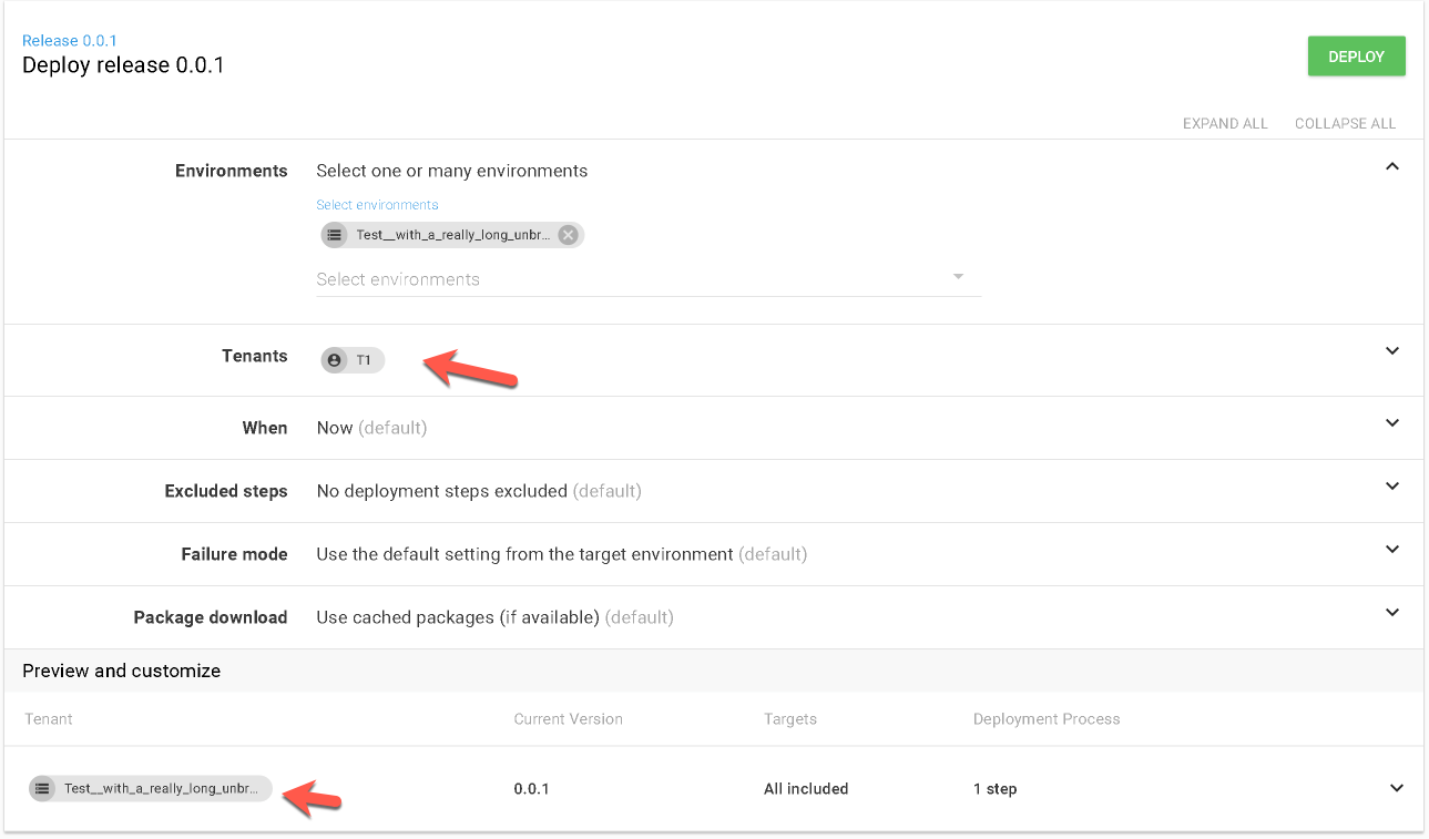 Tenanted deployment is not showing tenant chip in deployment preview · Issue #4047 ...