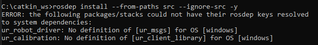Ros1 windows support · Issue #550 · UniversalRobots/Universal_Robots_ROS_Driver · GitHub