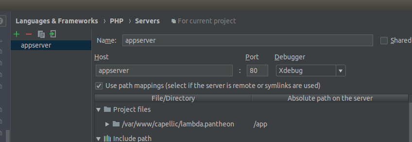 PHPStorm, Xdebug, and macOS- how to handle prepend.php? · Issue #75 · lando/pantheon · GitHub
