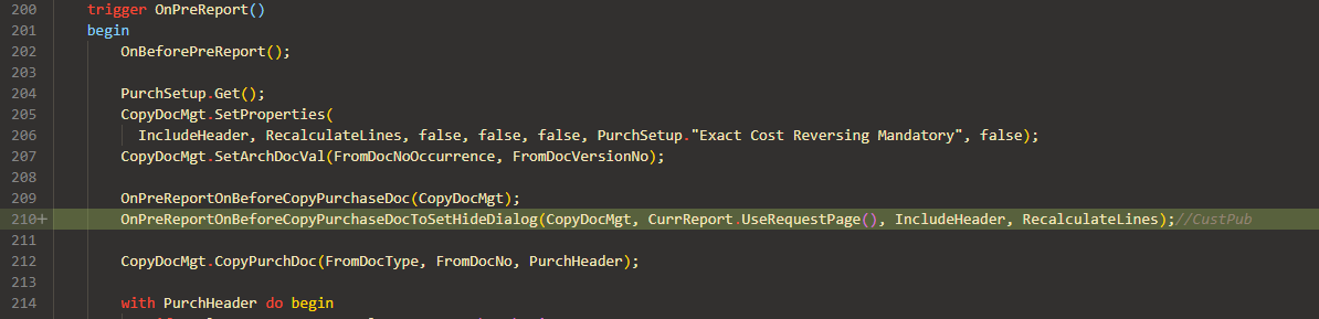 [Event Request] report 492 "Copy Purchase Document" - OnPreReport · Issue #15674 · microsoft ...