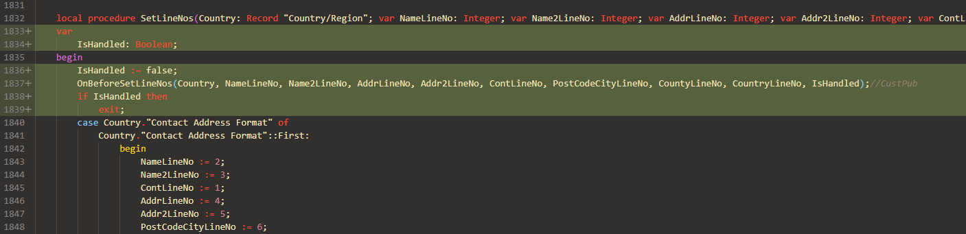 [Event Request] codeunit 365 "Format Address" - SetLineNos · Issue #15678 · microsoft ...