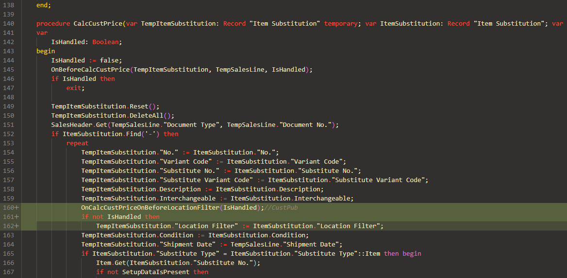 [Event Request] codeunit 5701 "Item Subst." - CalcCustPrice · Issue #15686 · microsoft ...