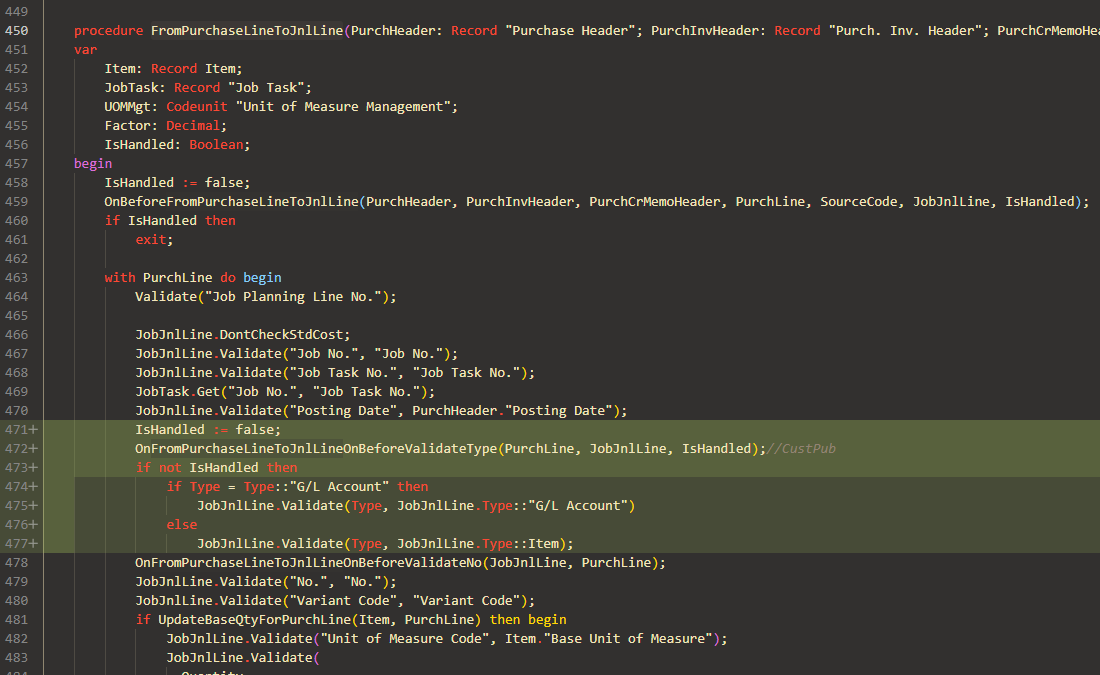 [Event Request] codeunit 1004 "Job Transfer Line" - FromPurchaseLineToJnlLine · Issue #15690 ...
