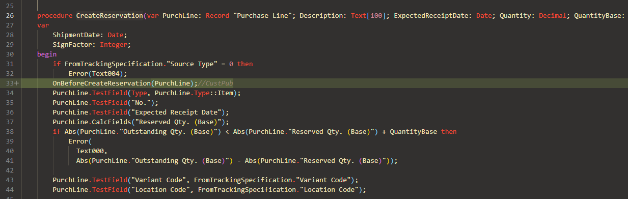 [Event Request] codeunit 99000834 "Purch. Line-Reserve" - CreateReservation · Issue #15693 ...