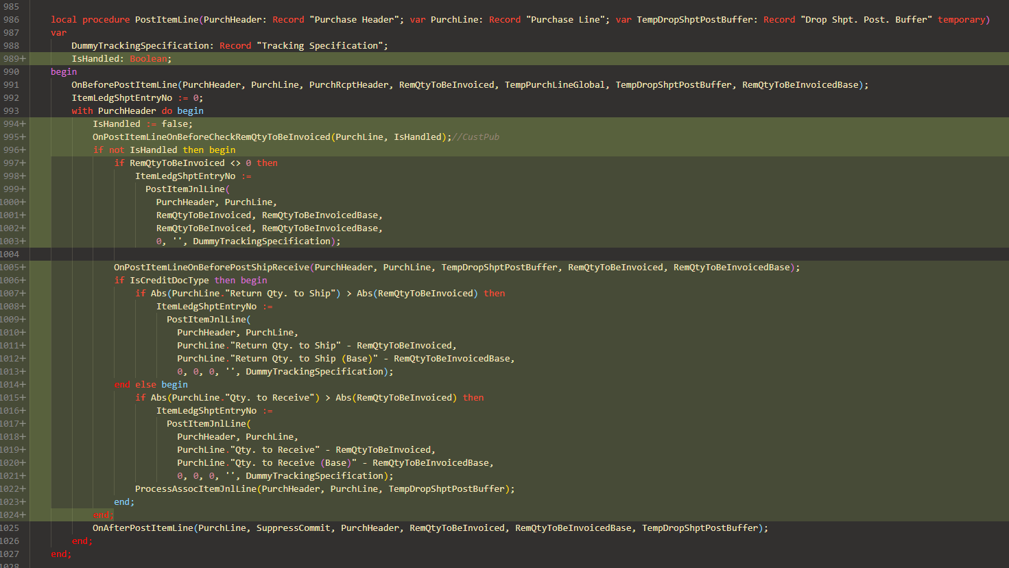 [Event Request] codeunit 90 "Purch.-Post" - PostItemLine · Issue #15698 · microsoft ...