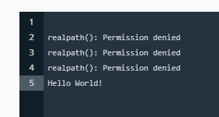 Running as Non Root User Yields realpath(): Permission denied messages ...