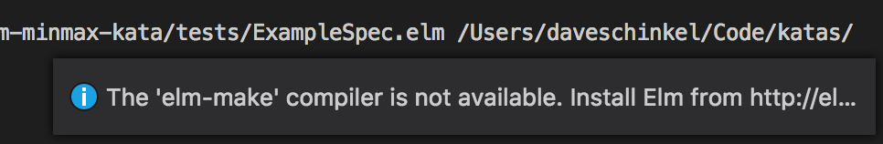 'elm-make' compiler is not available on save of files · Issue #58903 · microsoft/vscode · GitHub