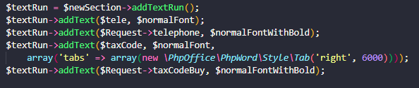 Put tab in TextRun · Issue #1826 · PHPOffice/PHPWord · GitHub