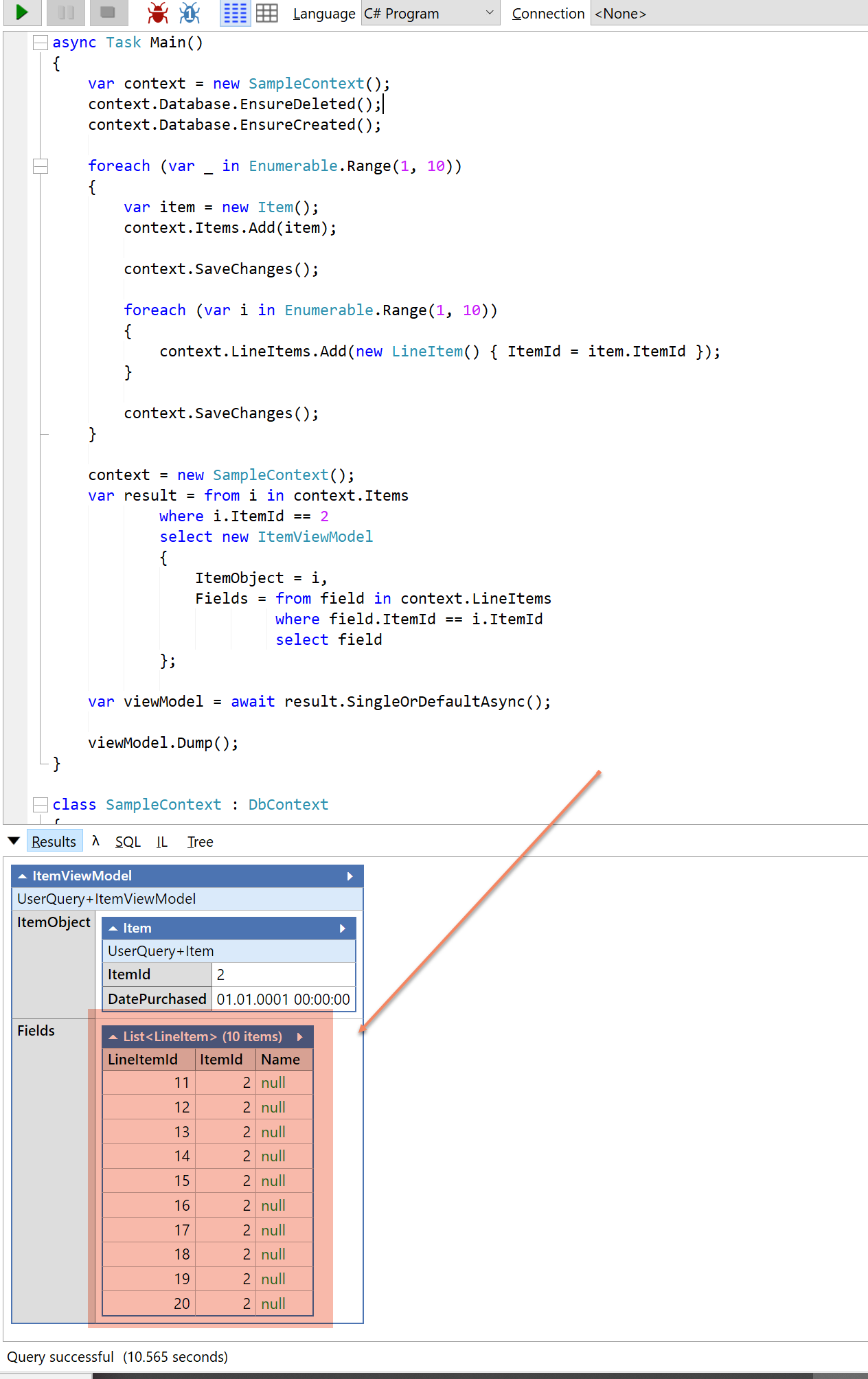 EF Core returns only first child per parent for keyless entities · Issue #20247 · dotnet/efcore ...