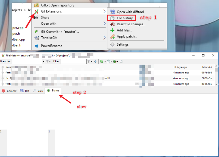 Using the `git blame` function can be very slow · Issue #10020 · gitextensions/gitextensions ...