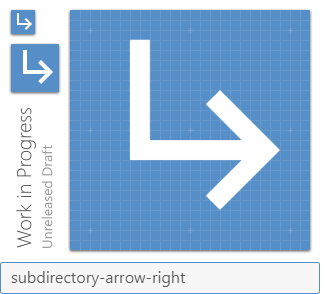 subdirectory_arrow_right and subdirectory_arrow_right1 are off-center ...