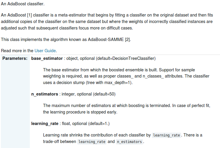 Adaboost Has Misleading Defaults · Issue 10430 · Scikit Learnscikit Learn · Github