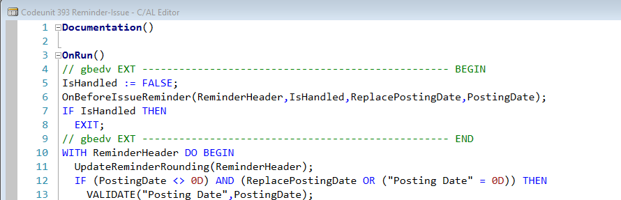 Codeunit 393 New Event In Function Onrun · Issue 2866 · Microsoftalappextensions · Github