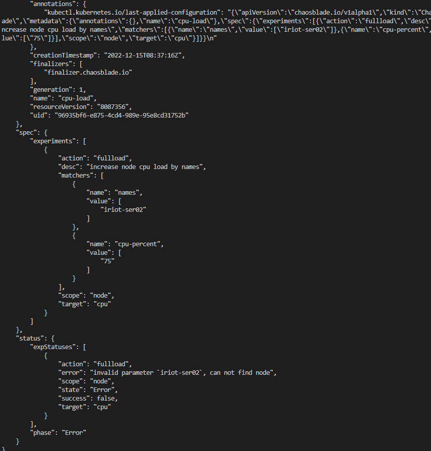 对k8s的node进行cpu故障注入时，提示找不到node · Issue #198 · chaosblade-io/chaosblade-operator · GitHub