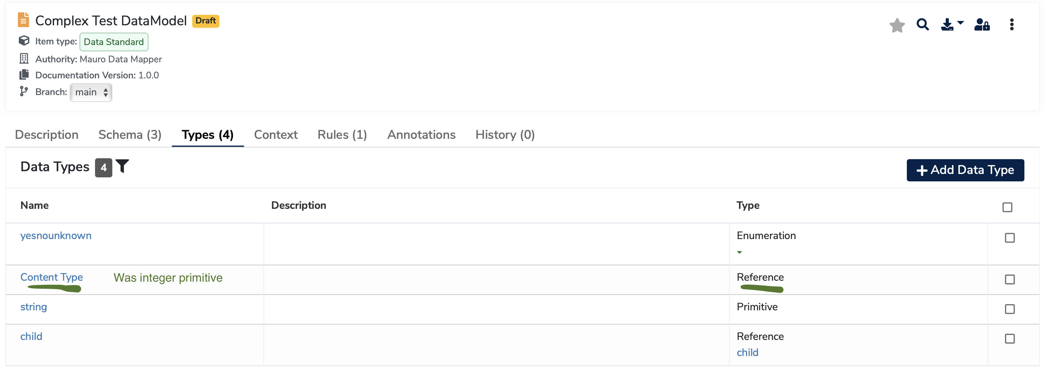 Adding New Data Type Updates Existing Data Type · Issue 318