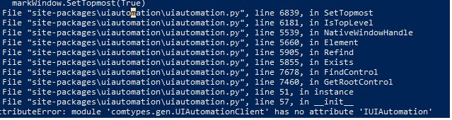 Module Comtypes Gen Uiautomationclient Has No Attribute Iuiautomation · Issue 87