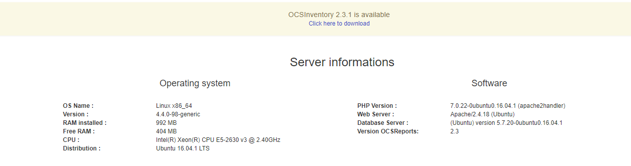 Upgrade from 2.3 to 2.3.1 not working · Issue #320 · OCSInventory-NG ...