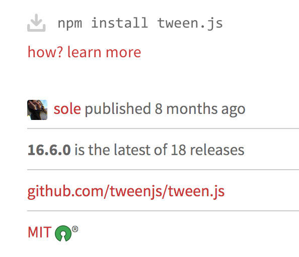 Find easier solution to packaging and publishing · Issue #357 · tweenjs/tween.js · GitHub