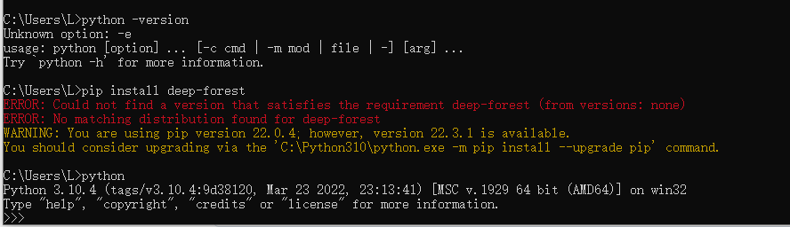 pip install deep-forest didn't work in python3.10 · Issue #120 · LAMDA-NJU/Deep-Forest · GitHub