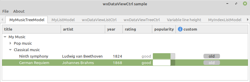 wxDataViewCtrl unusual behaviour with GTK3 (Issue #22128)