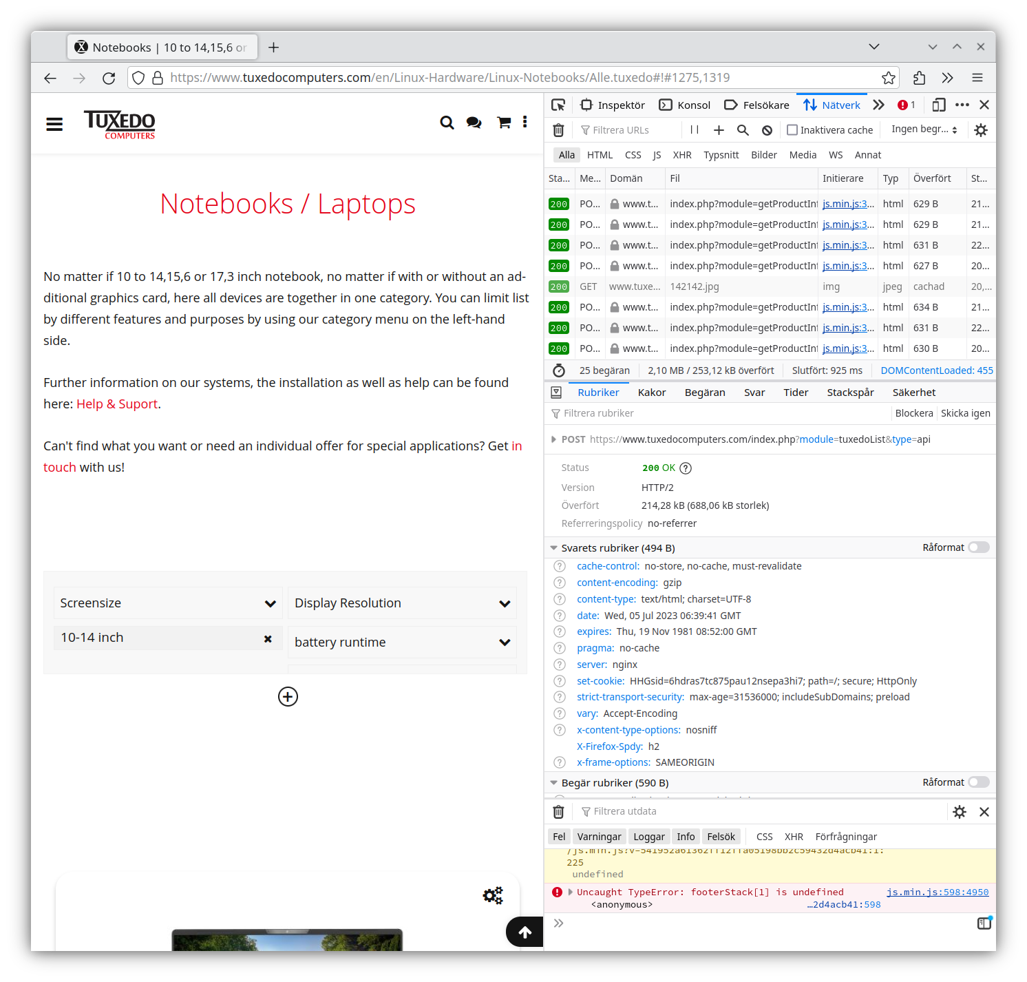 Breaks Tuxedo computer list · Issue #11906 · ruffle-rs/ruffle · GitHub