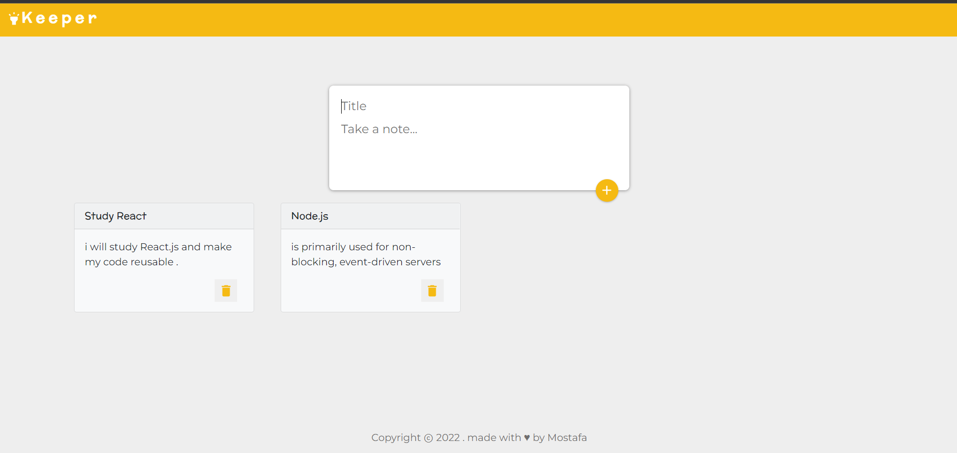 Github Mostafaragapsimple Keeper App Using Reactjs 3037