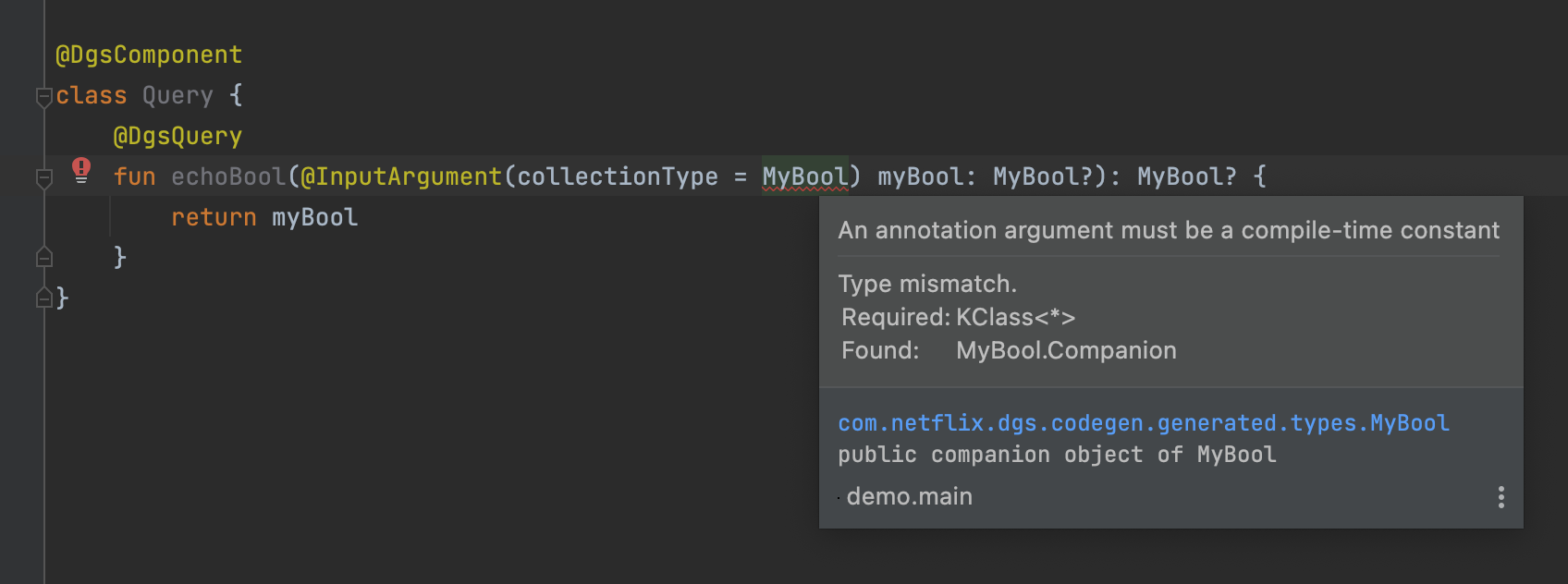 Bug Dgs Plugin Thinks My Inputargument Enum Params Mismatch But They Don T · Issue 936