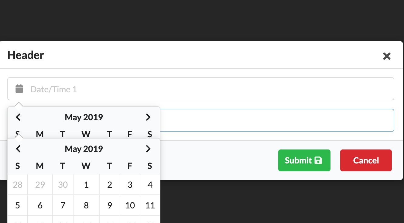 [Calendar] Popup stays open with form validation in a modal window ...
