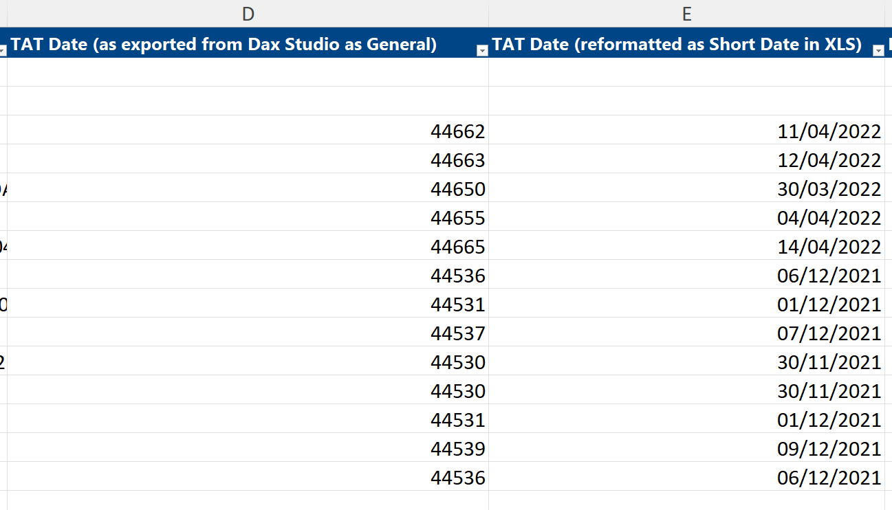 DAX Studio Export to CSV for datetime columns arrive in XLS as general · DaxStudio DaxStudio ...