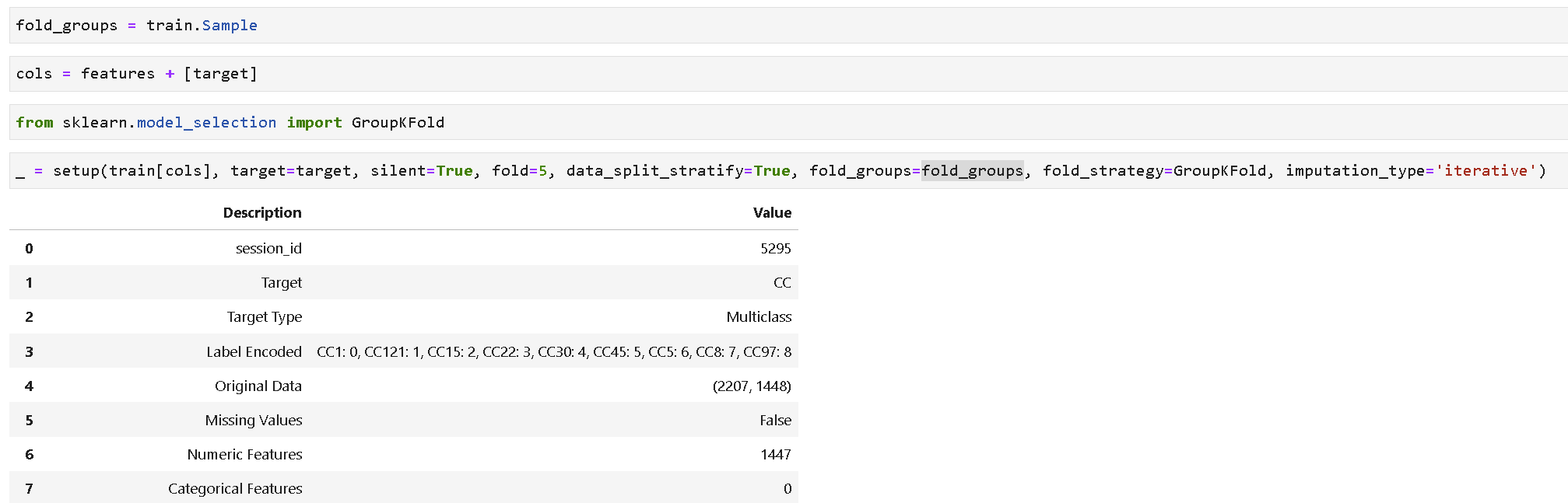 GroupKFold not working as it should · Issue #2259 · pycaret/pycaret · GitHub