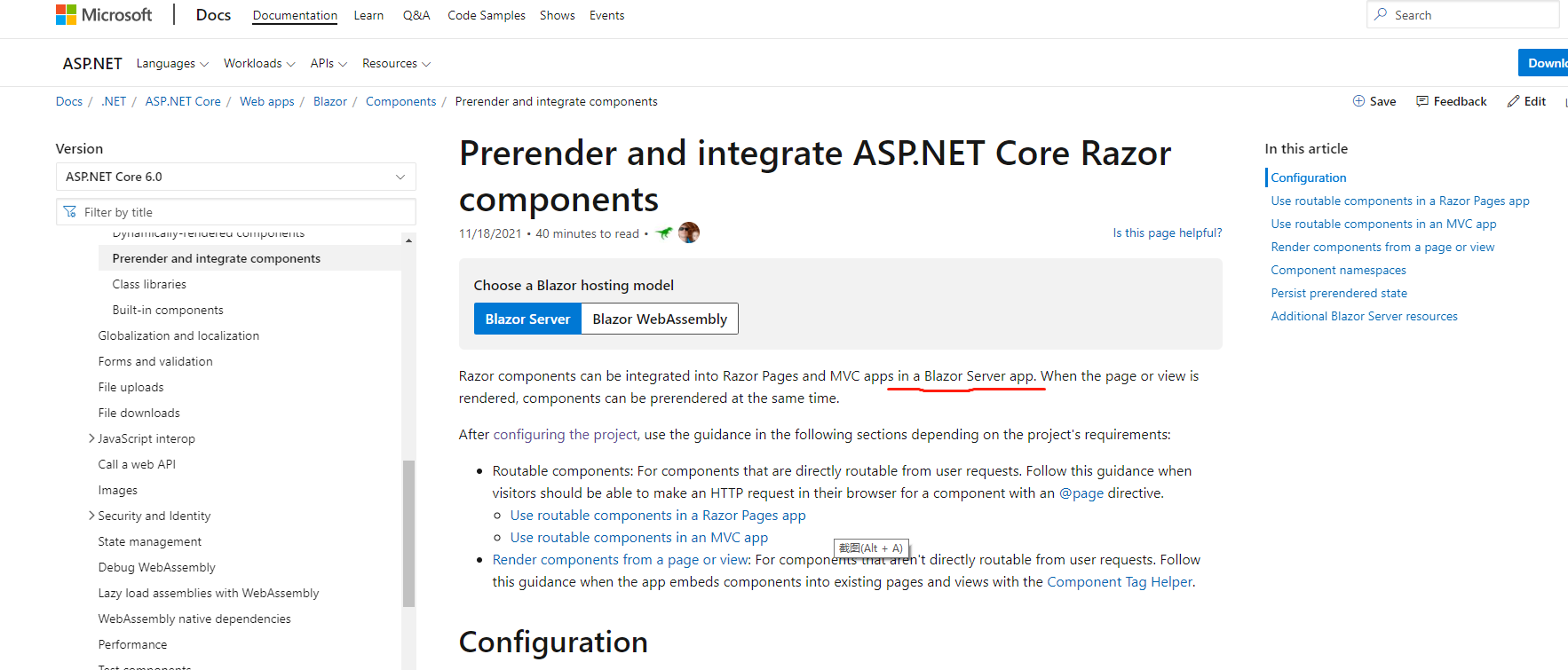 About component's render from Razor Page · Issue #23948 · dotnet/AspNetCore.Docs · GitHub