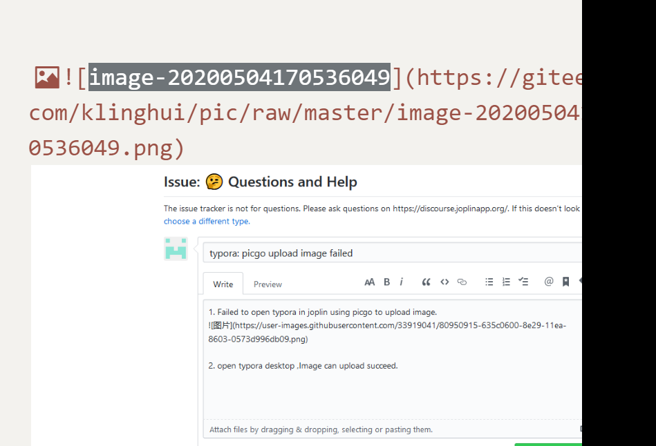 typora: picgo upload image failed · Issue #3163 · laurent22/joplin · GitHub