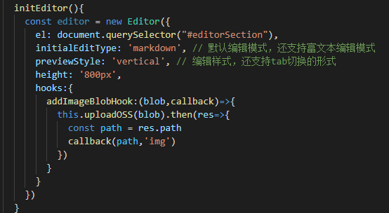 how to apply addImageBlobHook in Vue.js?? · Issue #2199 · nhn/tui.editor · GitHub