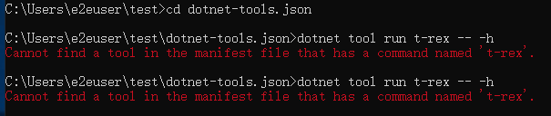 Run dotnet tool run t-rex -- -h, it doesn't show help from t-rex. · Issue #10254 · dotnet/sdk ...